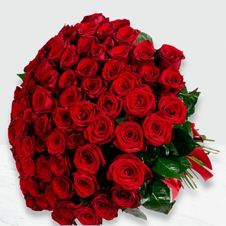 RED ROSE BUNCH - 100 - Izimbali Florist